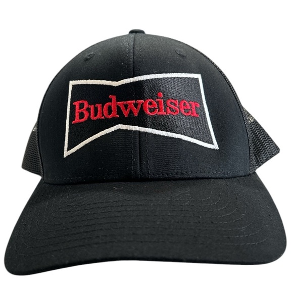 Accessories | Budweiser Beer Mesh Snap Back Truckers Hat Ball Cap Black ...